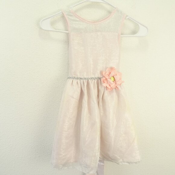 marmellata | Dresses | Marmellata Girls Pink Silver Dress Layered Tulle ...